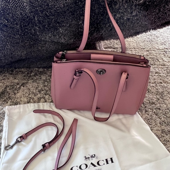 Coach | Bags | Coach Turnlock Carryall In Crossgrain Leather | Poshmark